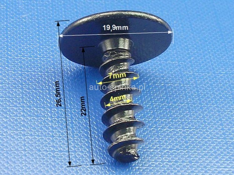 C70810 Wkręt 7x22 TORX czarny Audi 8K0805399A 8K0 805 399A 8K0 805 399 ...
