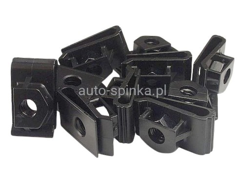 ASC1969 Spinka U z nakrętką M6 zderzaka rejestracji nadkola lamp Nissan ...